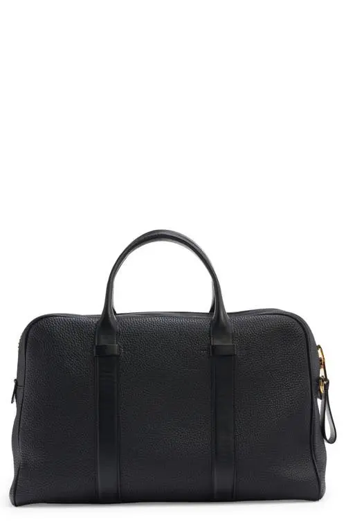 TOM FORD Buckley Leather Duffle Bag - Black