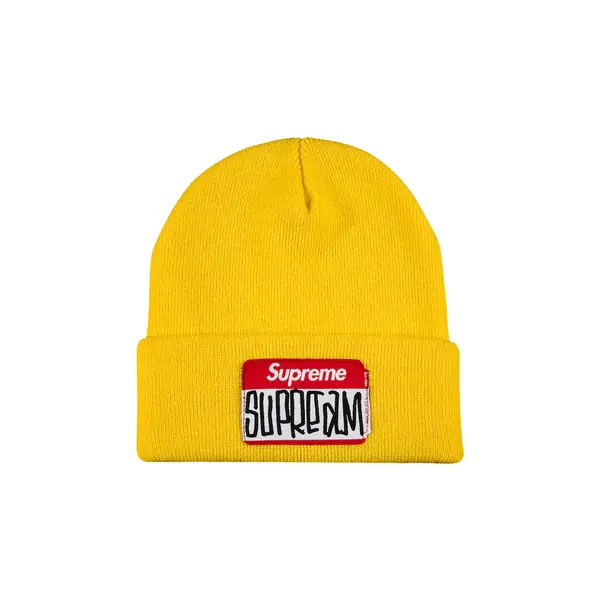 Supreme Gonz Nametag Beanie - Yellow