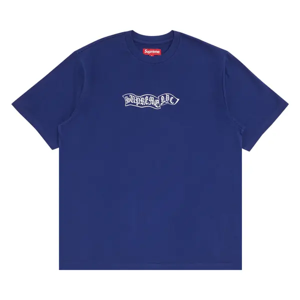 Supreme Banner Short-sleeve Top 'dark Royal - Blue