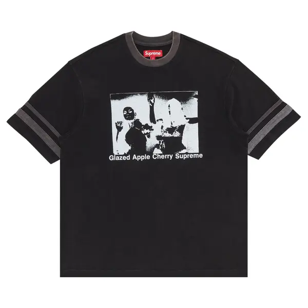 Supreme Glazed Athletic Short-sleeve Top - Black