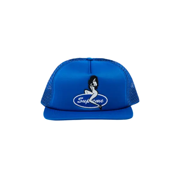 Supreme Pin Up Mesh Back 5-panel Cap - Blue