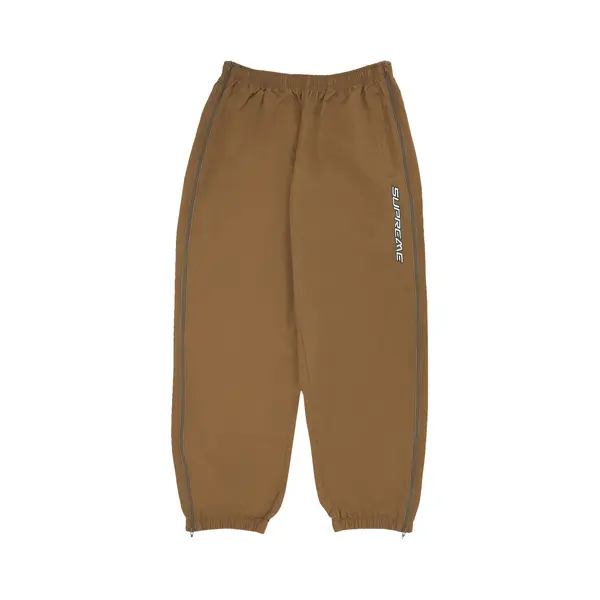 Supreme Full Zip Baggy Warm Up Pant - Brown | Editorialist