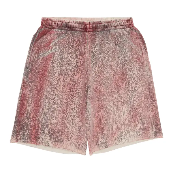 Supreme Crackle Sweatshort - Red