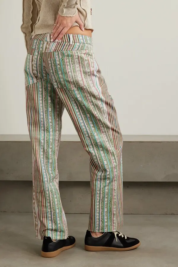 SIEDRES Mani Printed High-rise Wide-leg Jeans