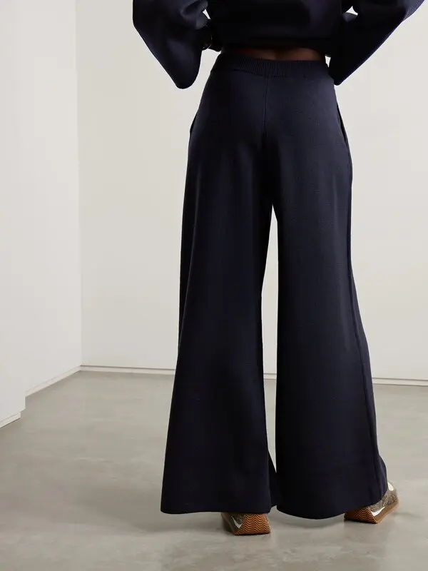 Max Mara Pleated Wool Wide-leg Trousers