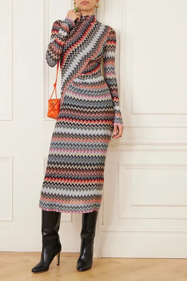missoni asymmetrical dress Missoni, Asymmetric lam maxi dress, Women, Multicolor, US 12, Dresses, Materialmix