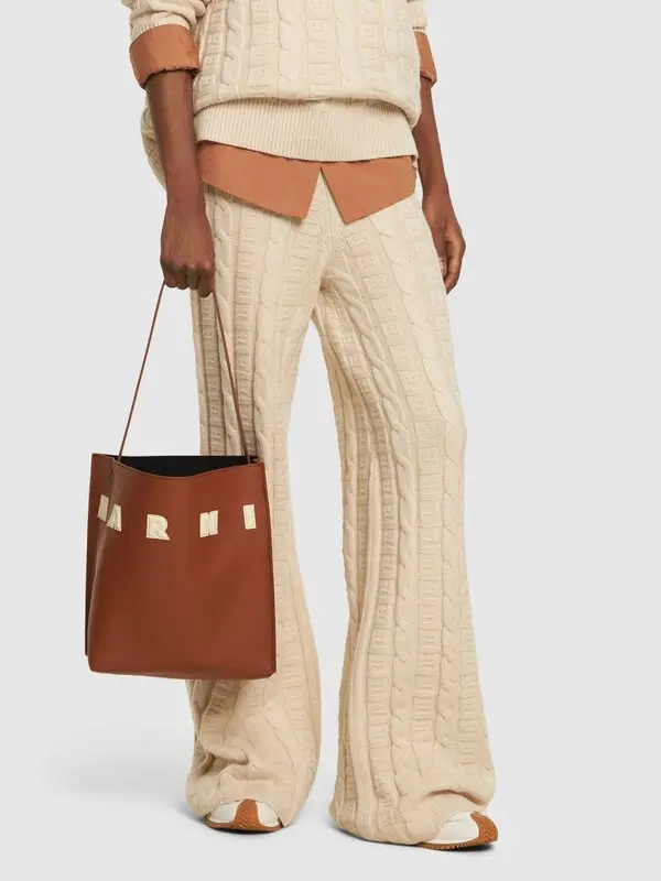 Marni Small Museo Leather Hobo Bag