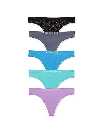 Victoria's Secret 7-pack Seamless Thong Panties - Print