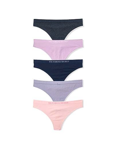 Victoria's Secret 5-pack Seamless Thong Panties - Print