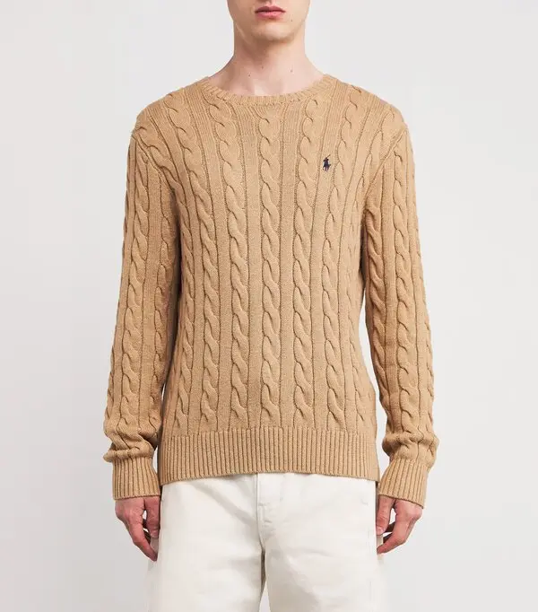 Polo Ralph Lauren Cotton Cable-knit Sweater - Brown