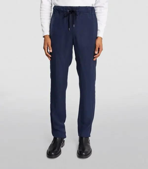 Giorgio Armani Icon Drawstring Trousers - Blue