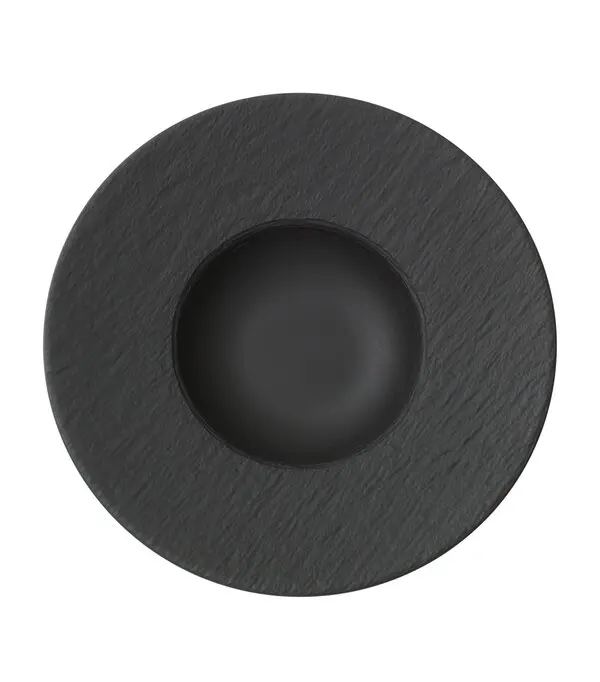 VILLEROY & BOCH Manufacture Rock Pasta Plate - Black
