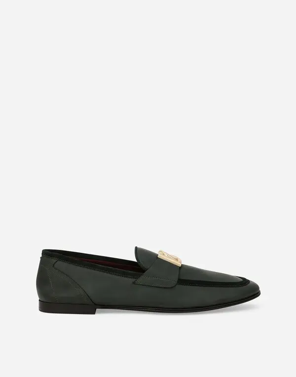 Dolce & Gabbana Calfskin Loafers With Dg Logo