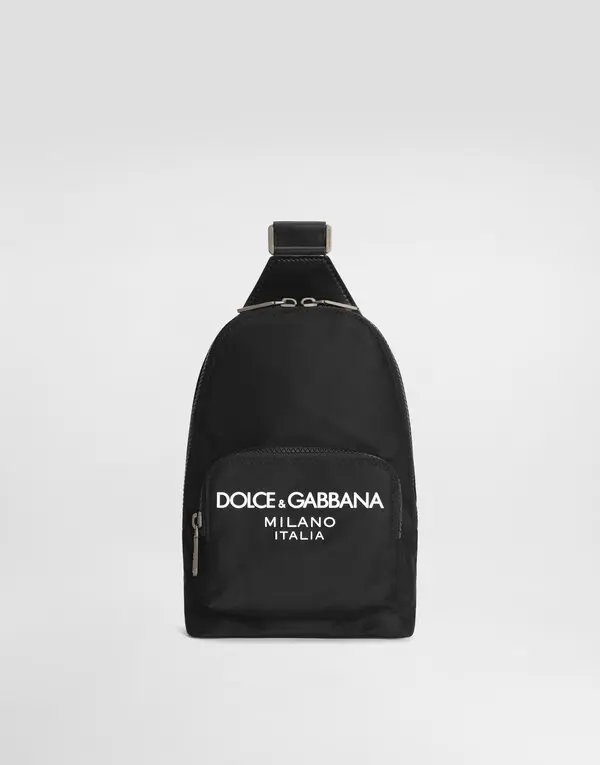 Dolce & Gabbana Nylon Crossbody Backpack - Black