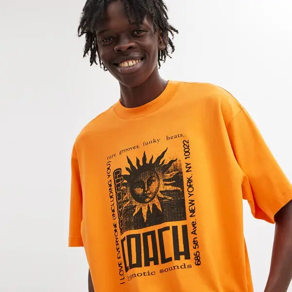 Coach The Lil Nas X Drop Sun T Shirt - Orange | Editorialist