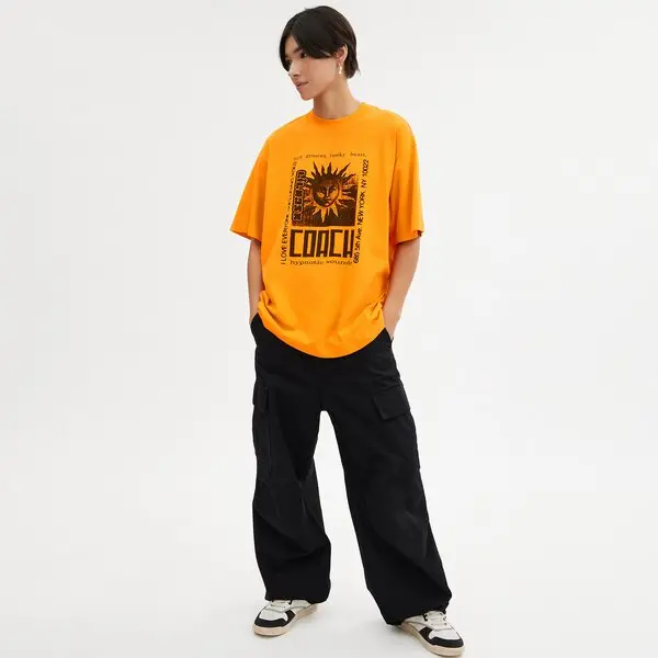 Coach The Lil Nas X Drop Sun T Shirt - Orange | Editorialist