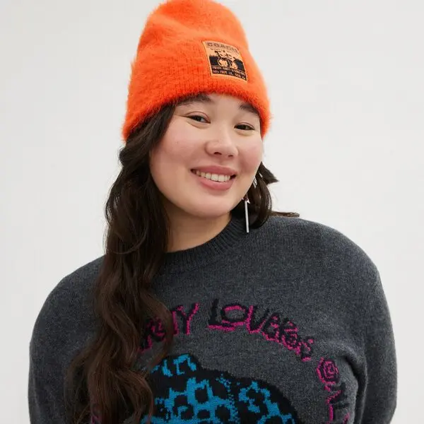 Coach The Lil Nas X Drop Beanie - Neon Orange | Editorialist