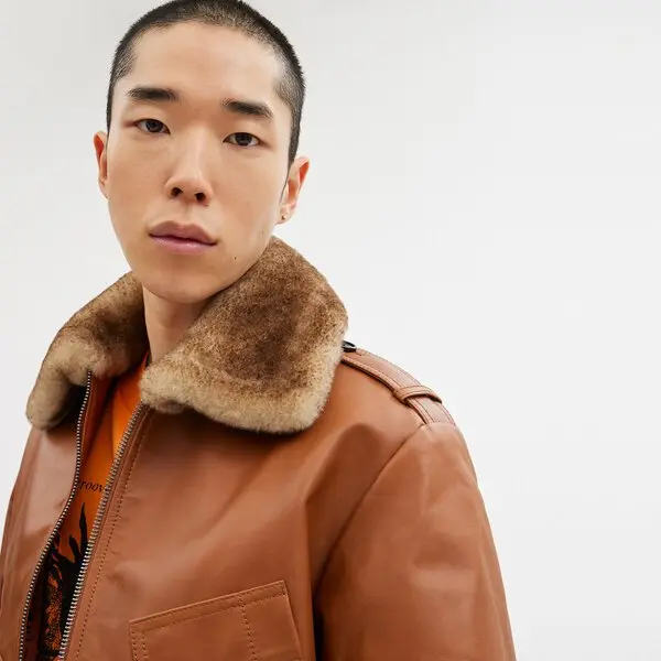 COACH The Lil Nas X Drop Shearling Utility Bomber Jacket