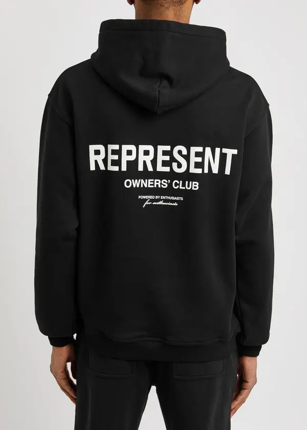 REPRESENT Owners Club Hooded Cotton Sweatshirt