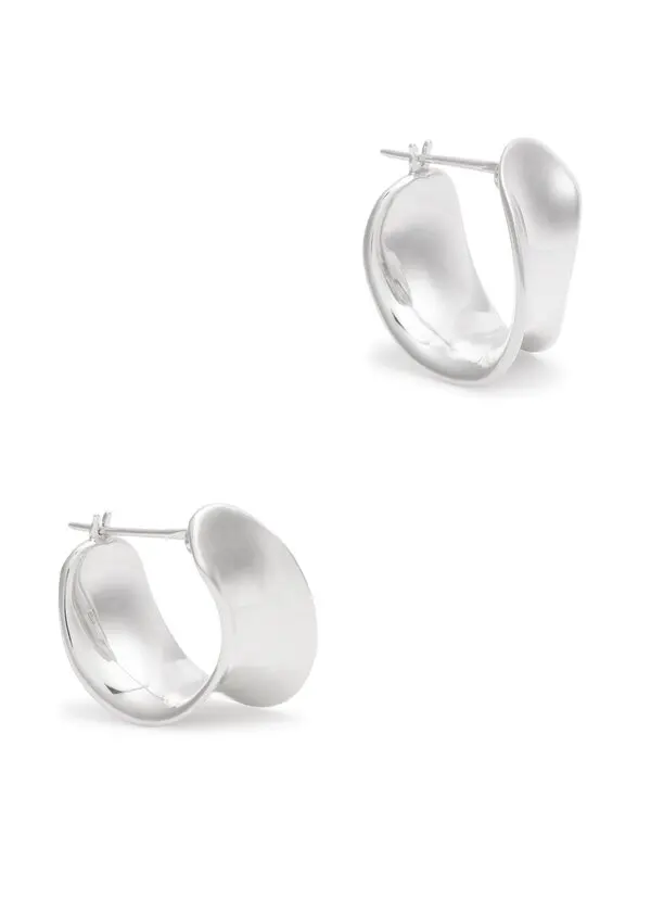 Agmes Laila Mini Sterling Hoop Earrings