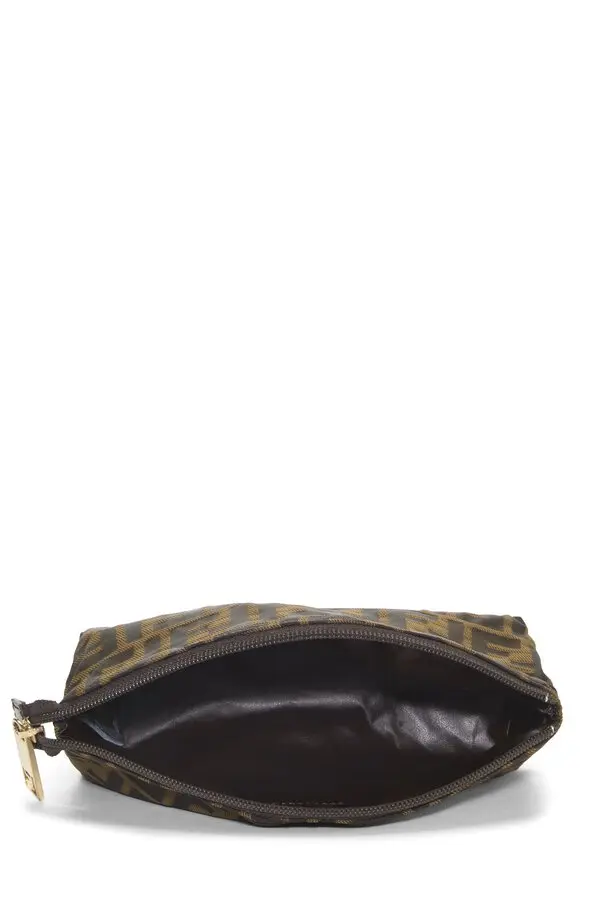 Fendi Zucca Canvas Pouch - Brown