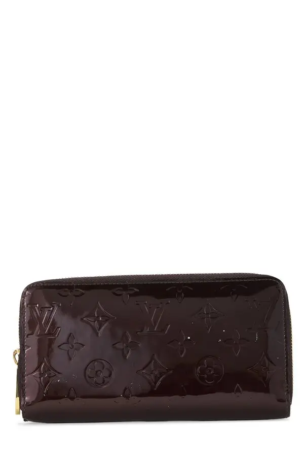 LOUIS VUITTON Amarante Monogram Vernis Zippy Continental Wallet - Purple