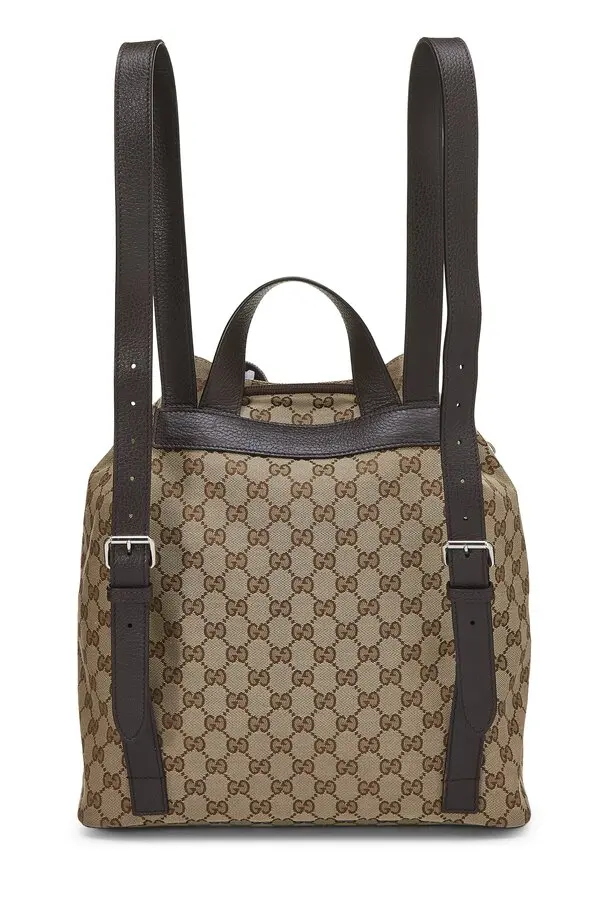 Gucci Original Gg Canvas Drawstring Backpack