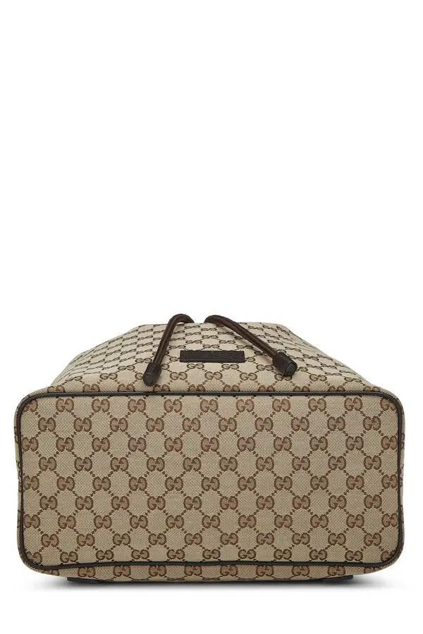 Gucci Original Gg Canvas Drawstring Backpack