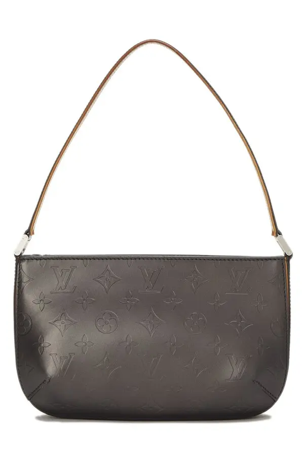 LOUIS VUITTON Monogram Vernis Mat Fowler Shoulder Bag - Grey