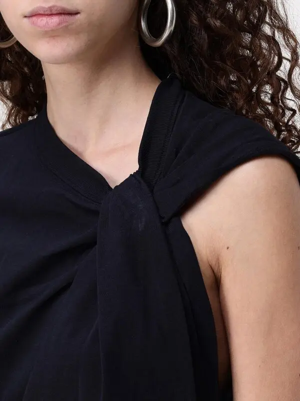 Isabel Marant Étoile Draped Detail T-shirt - Black