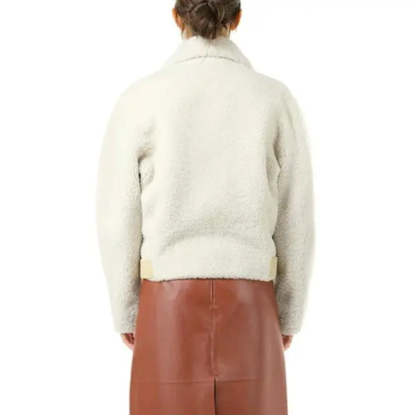 Chloé Faux Fur Jacket - Beige