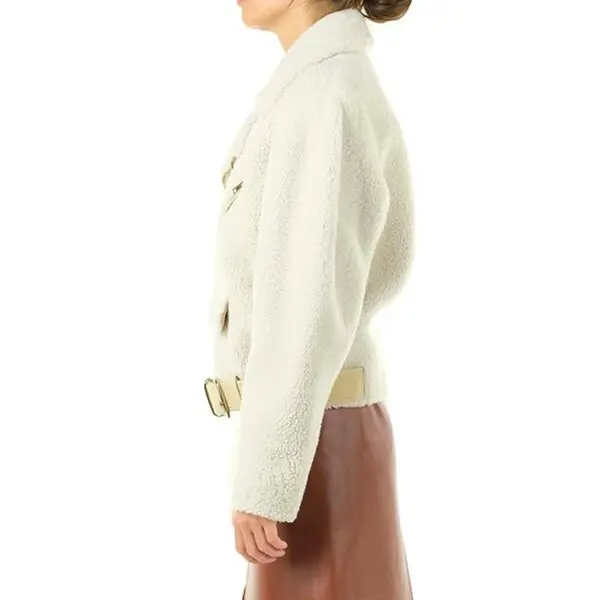 Chloé Faux Fur Jacket - Beige