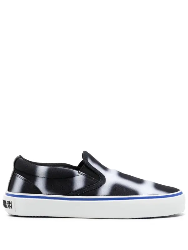 COUNTY OF MILAN Marcelo Burlon Geometric-pattern Slip-on Sneakers