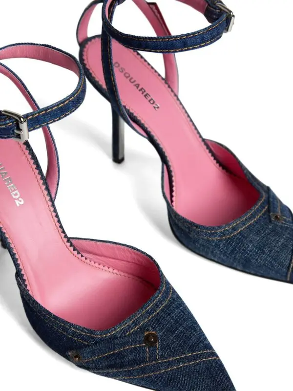 Dsquared2 100mm Pointed-toe Denim Pumps