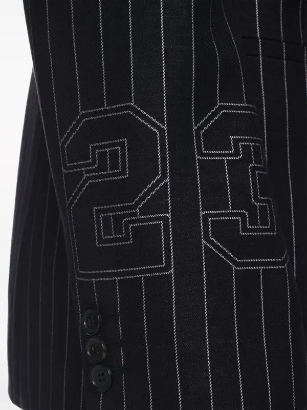 Off-White 23-print Pinstriped Blazer