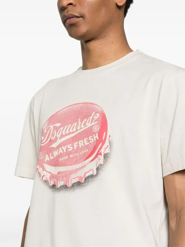 Dsquared2 Graphic-print Cotton T-shirt