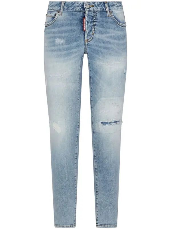 Dsquared2 Distressed Tapered Jeans - Blue