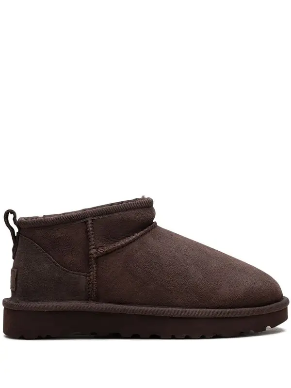 UGG Classic Ultra Mini Suede Boots - Brown