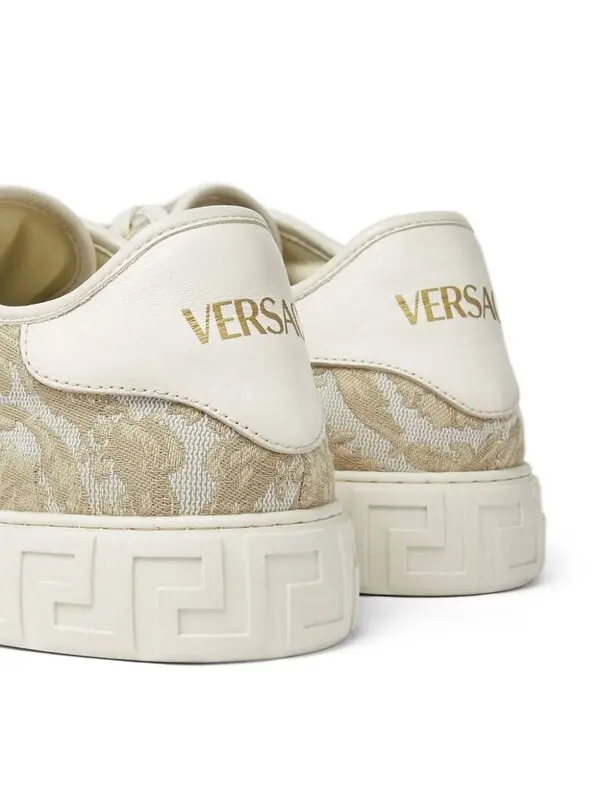 Versace Greca Jacquard Sneakers - Neutrals