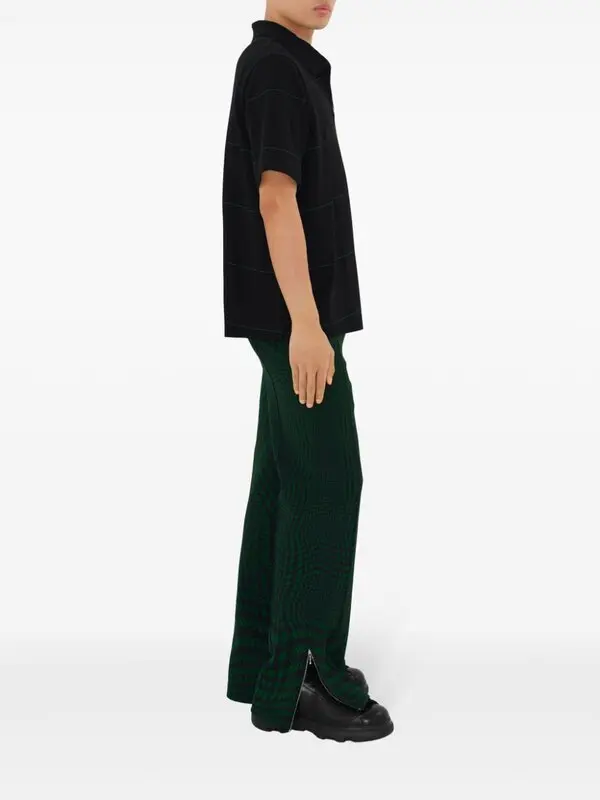 Burberry Logo-embroidered Striped Polo Shirt