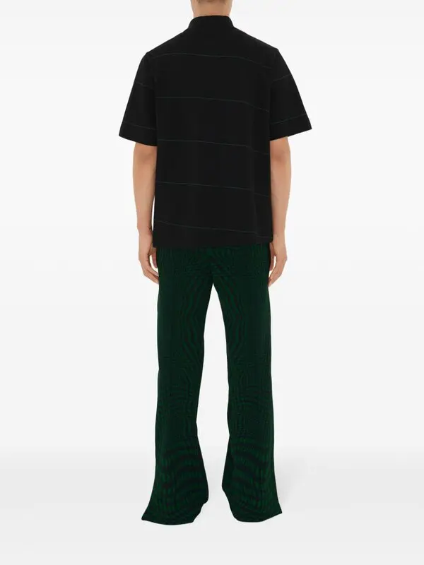 Burberry Logo-embroidered Striped Polo Shirt