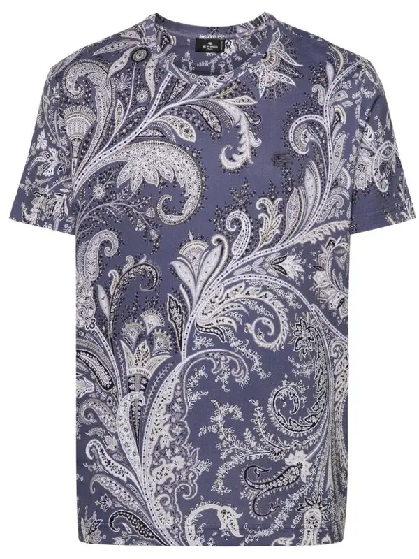 Etro Paisley-print Cotton T-shirt