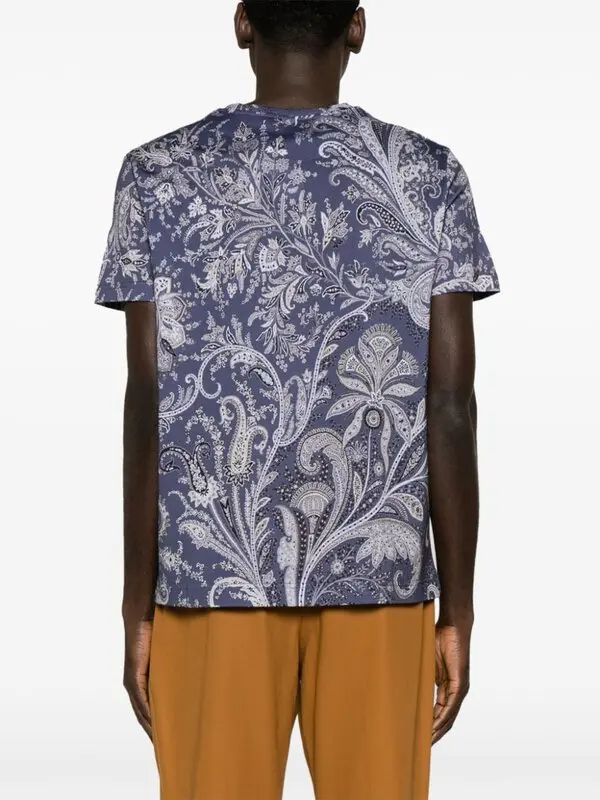 Etro Paisley-print Cotton T-shirt