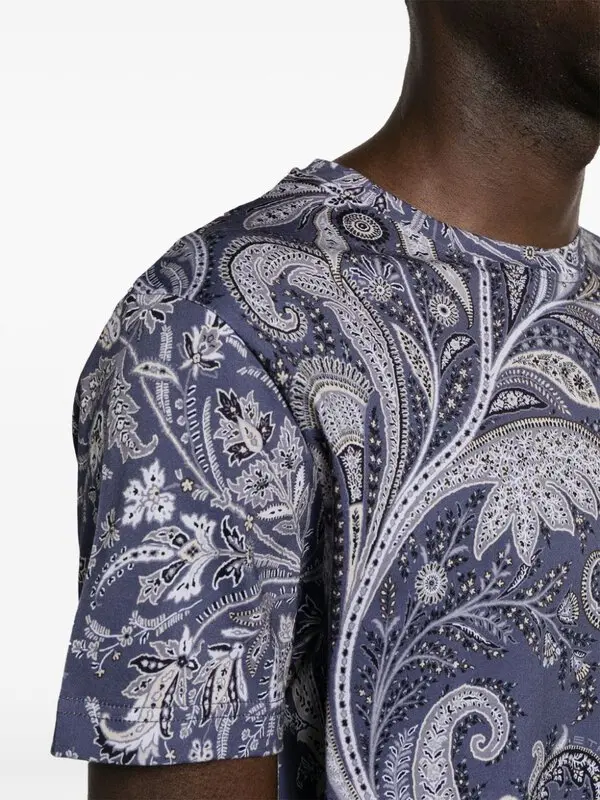 Etro Paisley-print Cotton T-shirt