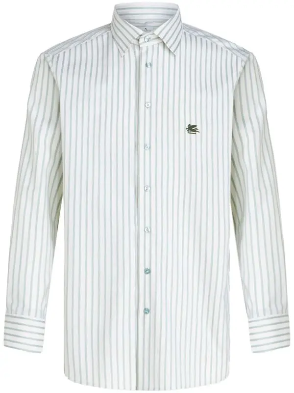 Etro Logo-embroidered Cotton Shirt