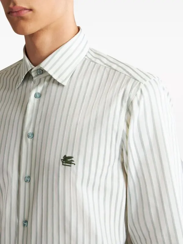 Etro Logo-embroidered Cotton Shirt