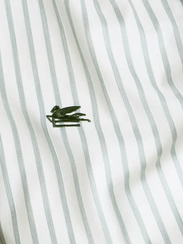 Etro Logo-embroidered Cotton Shirt