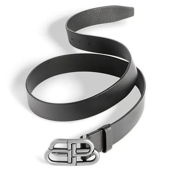 Balenciaga Bb Large Belt - Black