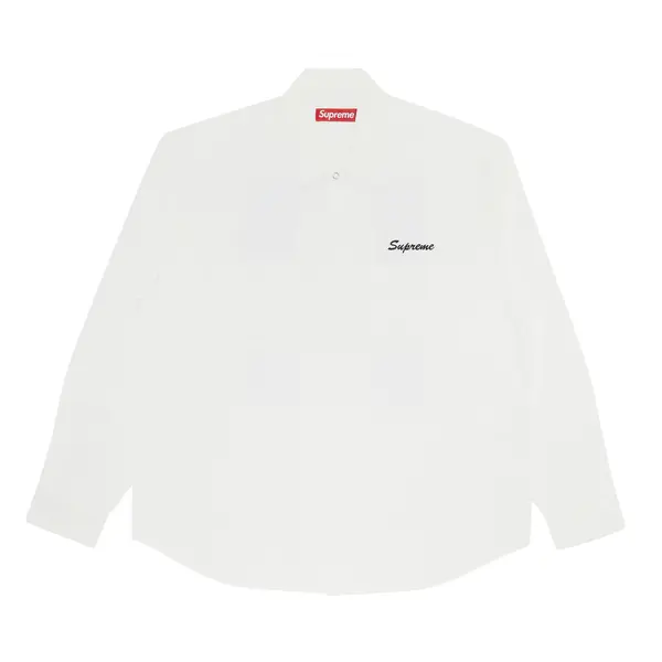 Supreme American Psycho Work Shirt - White