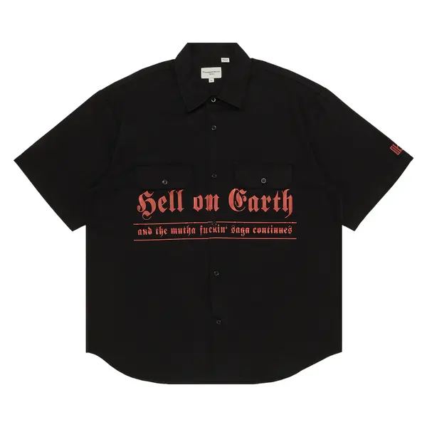 Supreme X Bernadette Corporation Short-sleeve Work Shirt - Black